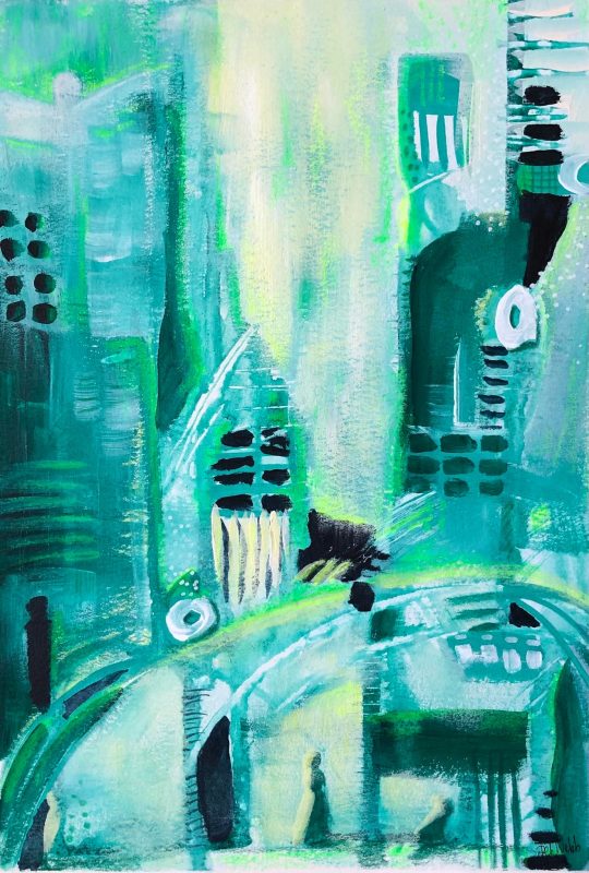 Under The Bridge - Abstract Intuitive Art | Deb Webb Art